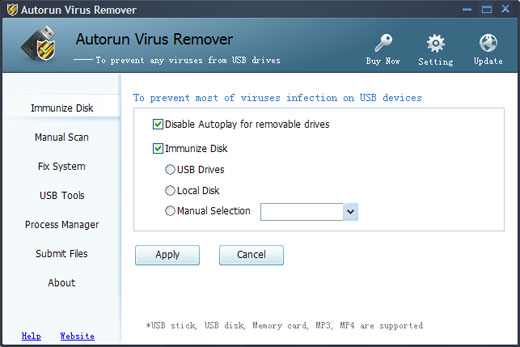 How to disable autoplay for USB drive and local disk